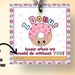Donut Appreciation Gift Tag Staff Appreciation Donuts Gift Tag Teacher ...
