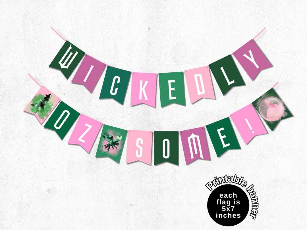 Wicked Teacher Appreciation Banner Printable Wicked Ozsome Theme Idea ...