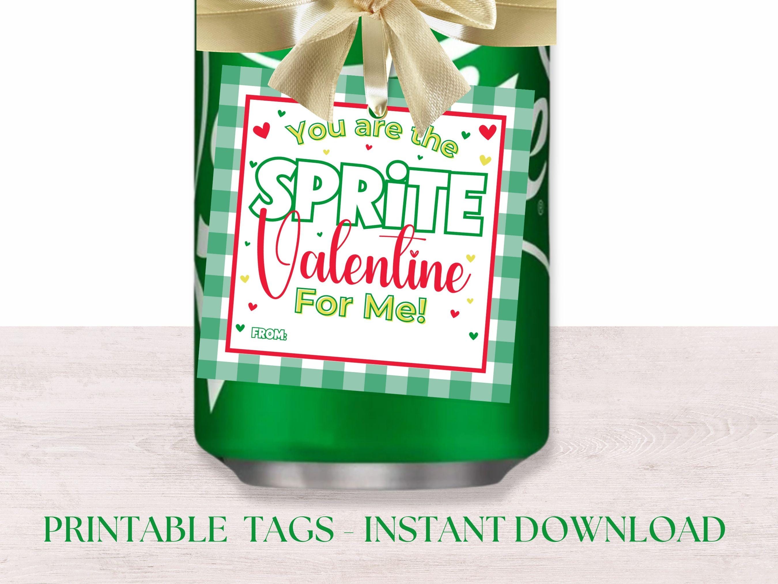 Soda Valentine Sprite Classroom Exchange Valentine's Day Party Favor ...