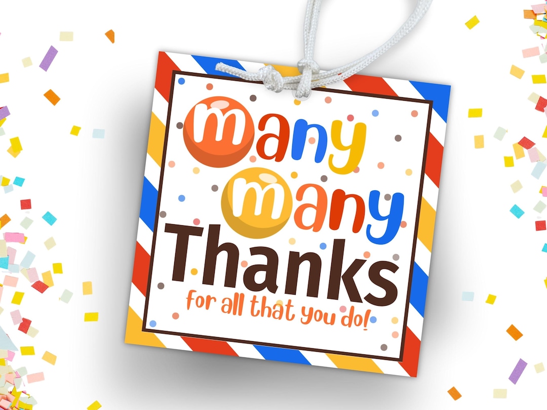 Employee Appreciation Candy Tags Candy Tag Teacher Appreciation Candy ...