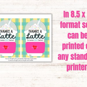 Teacher Appreciation Gift Card Holder Coffee Teacher Gift Card Holder ...