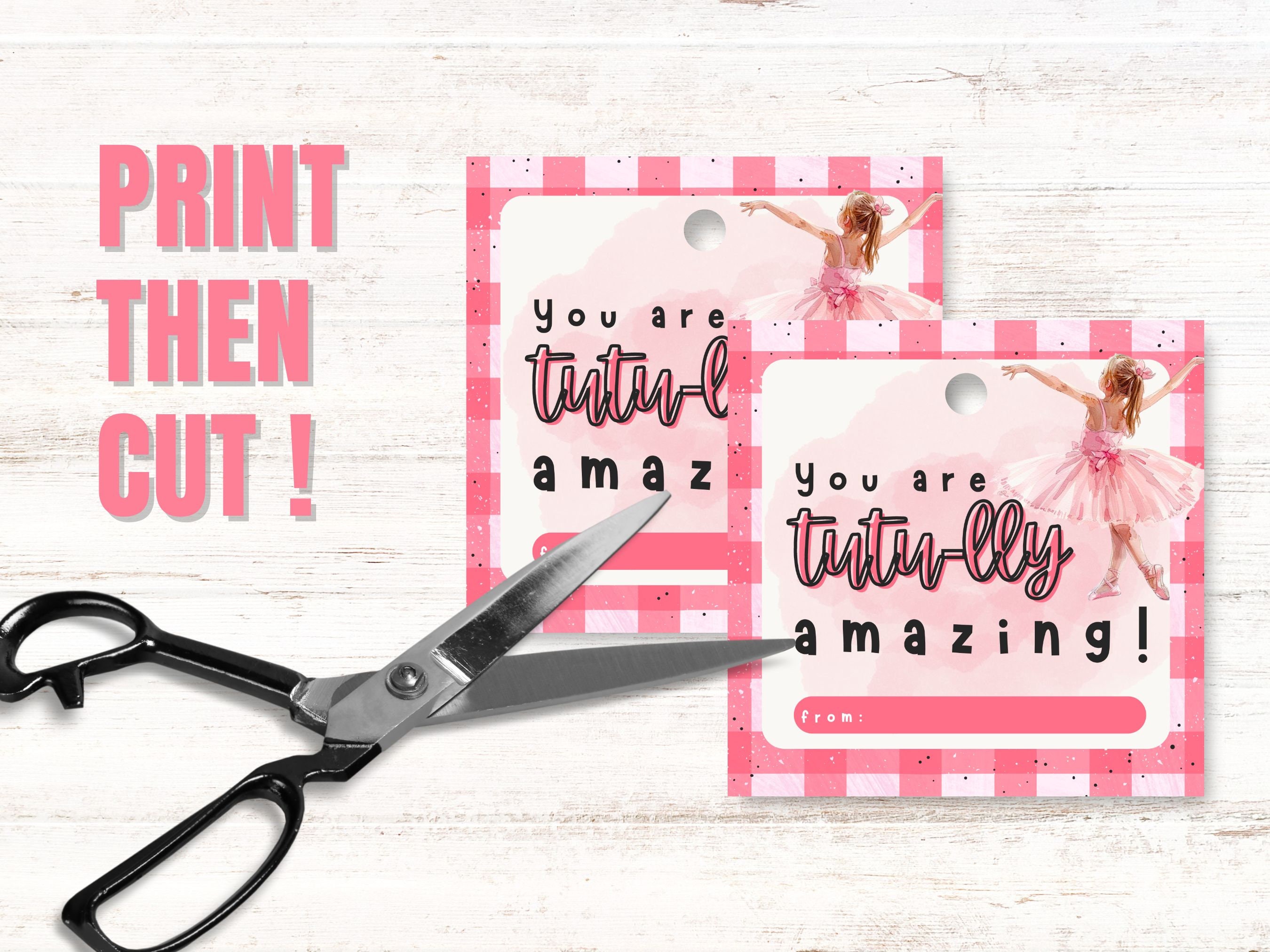 Dance Teacher Gift Tag, Dance Teacher Appreciation Tag, Ballerina Gift ...