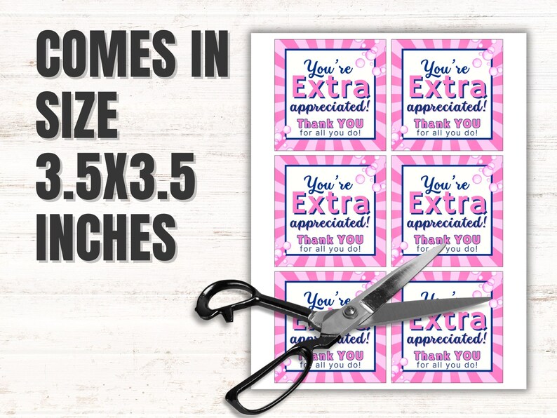 Gum Teacher Appreciation Tags Gum Employee Appreciation Tag Extra Gift ...