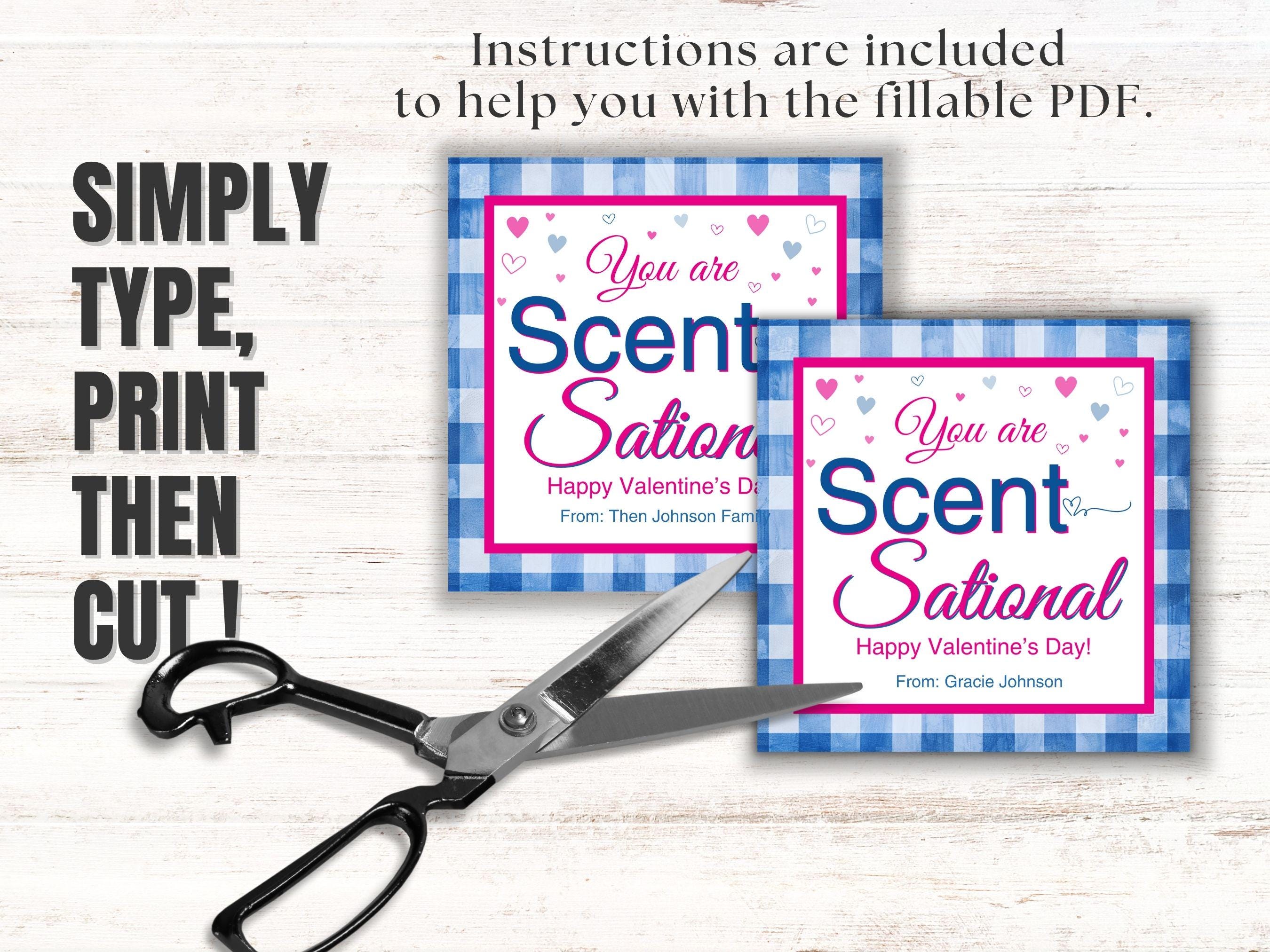 Valentine Tag Bath & Body Work Inspired Scent-sational Gift Tag, Non ...