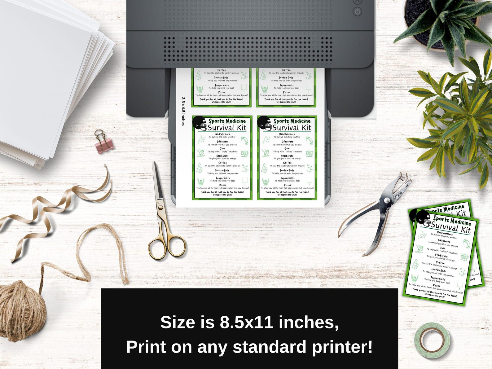 Sport Medicine Survival Kit Tags Printable Survival Sport Medicine Gift ...