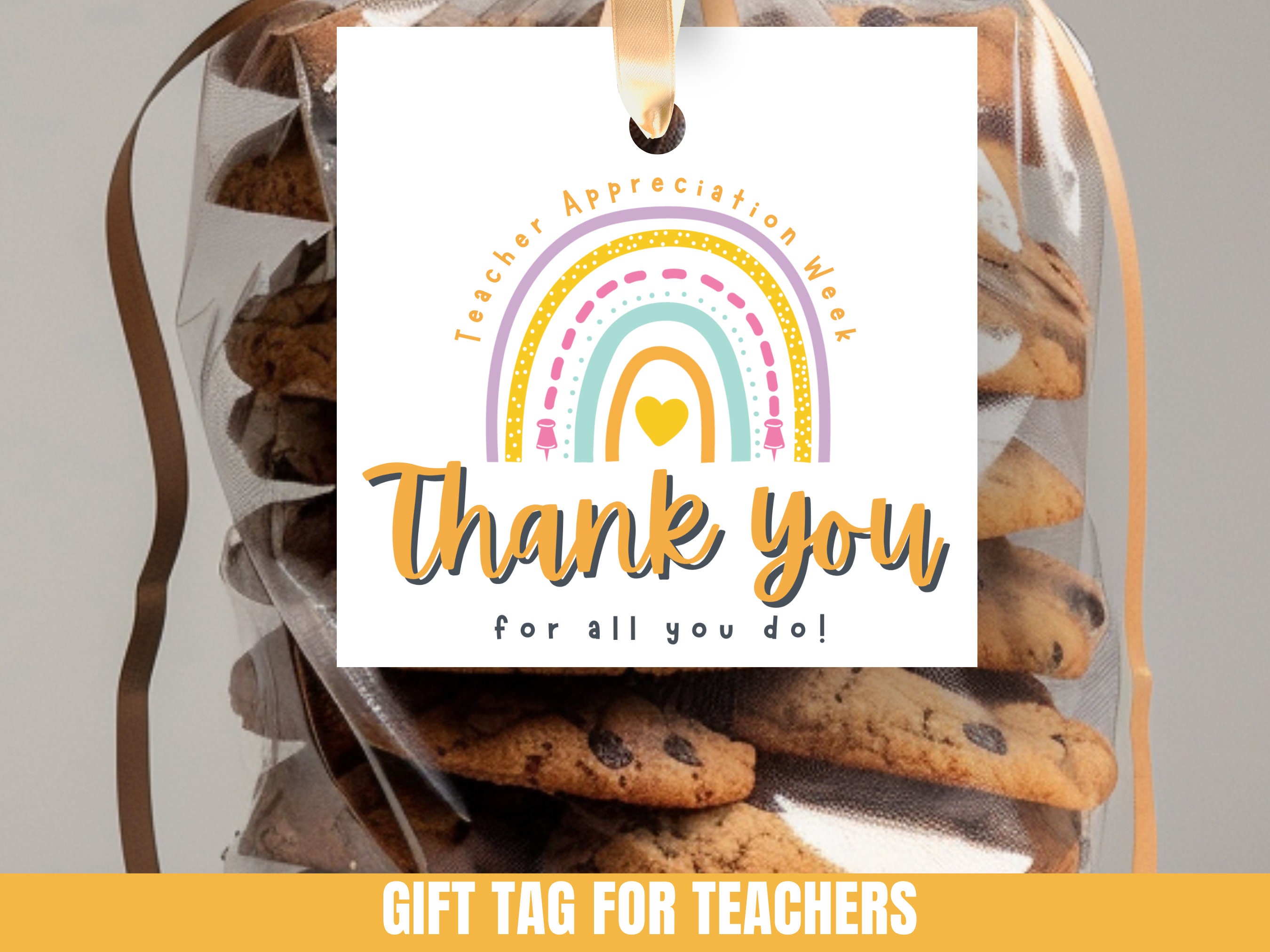 Primary Teacher Appreciation Gift Tags Printable Gift Tag for Teacher ...
