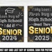 First Day of Senior Year Sign Printable First Day of 12th Grade Sign ...