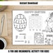 Easter Placemat Printables, Easter Printables Church, Easter Coloring ...