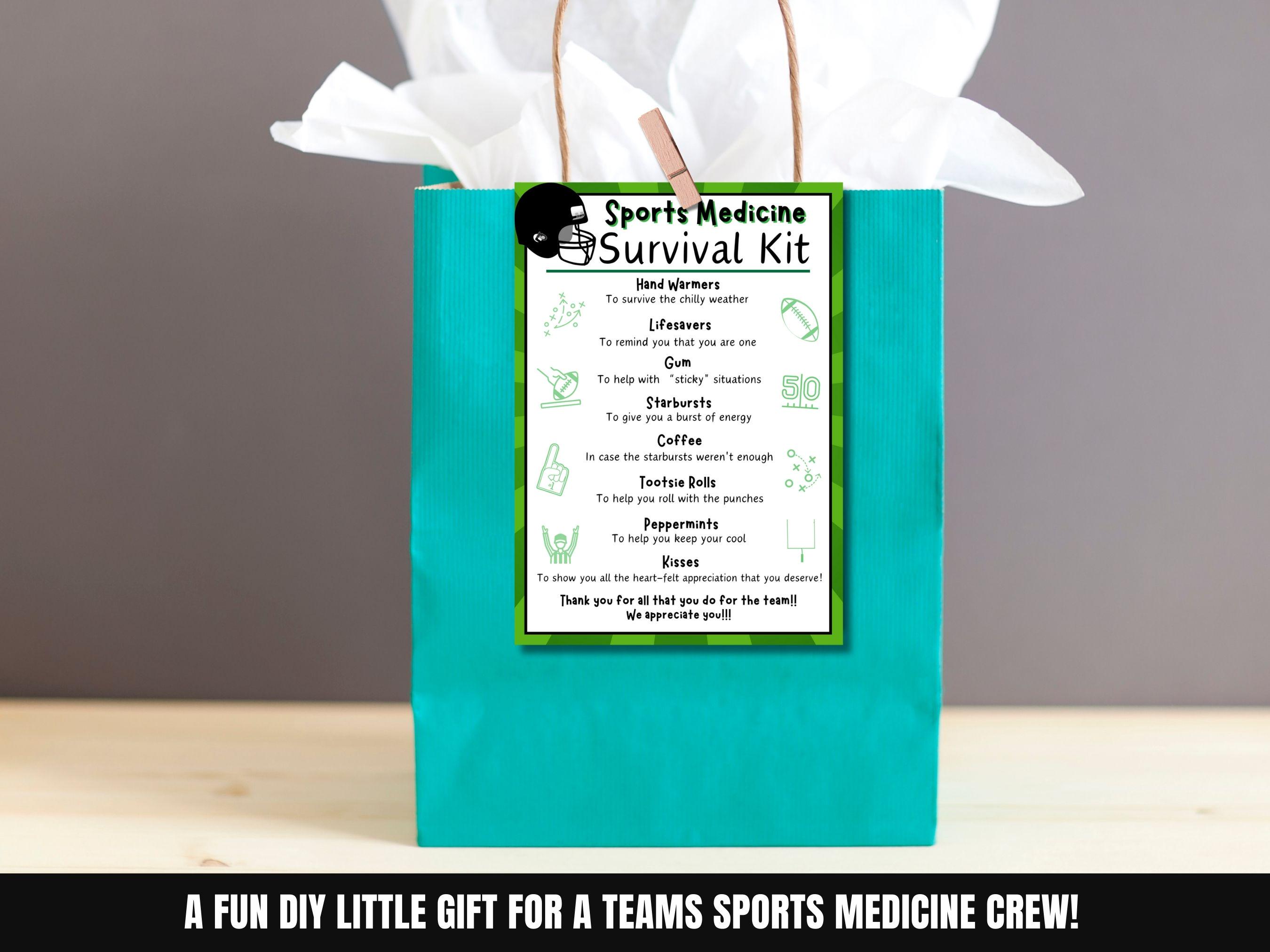 Sport Medicine Survival Kit Tags Printable Survival Sport Medicine Gift ...