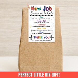 New Employee Survival Kit Printable Employee Welcome Gift New Job ...