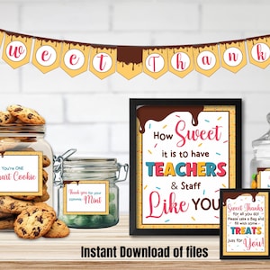 Sweets for Teachers Candy Buffet School PTO PTA Theme Teacher Candy ...