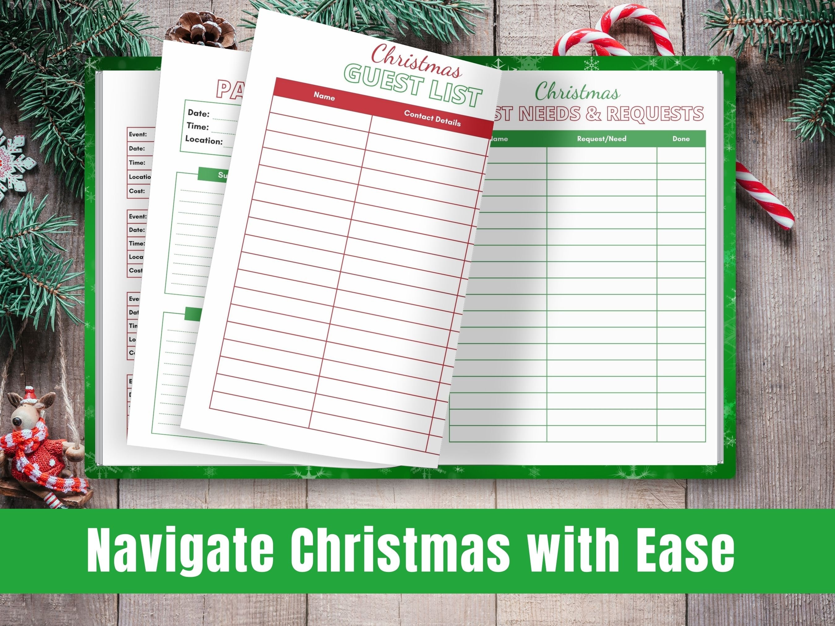 Printable Christmas Party Planner, Planner for Christmas Party, DIY ...