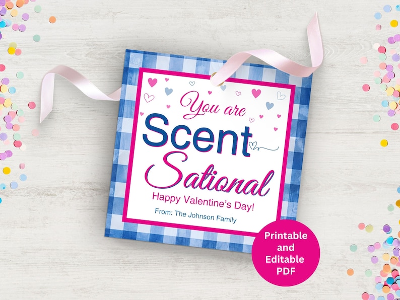 Valentine Tag Bath & Body Work Inspired Scent-sational Gift Tag, Non ...