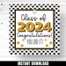 2024 Graduation Tags Printable Gift Tags Class of 2024 Tags Grad Party ...