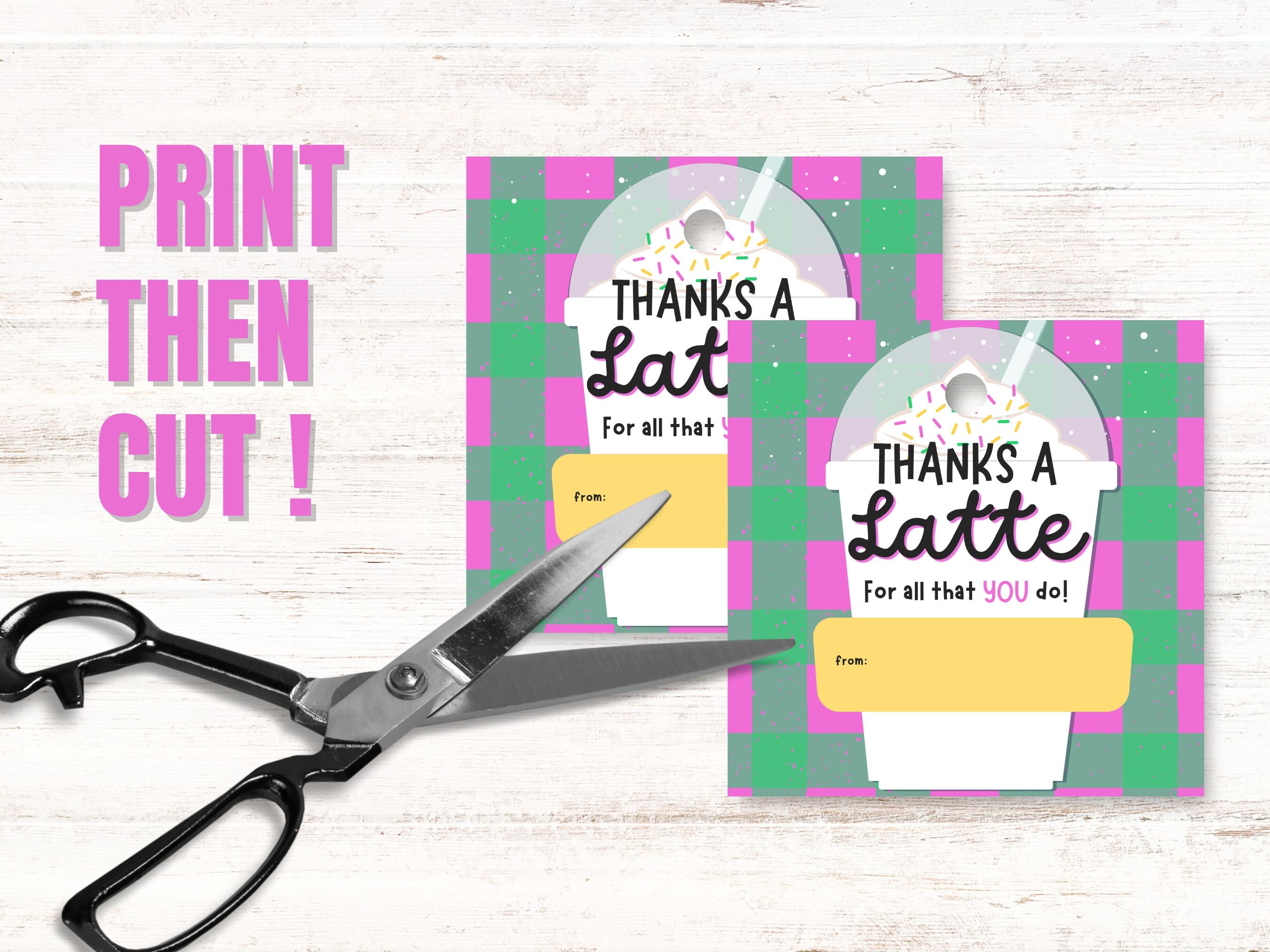 Drink Tags Teacher Appreciation, Teacher Appreciation Coffee Gift Tag ...