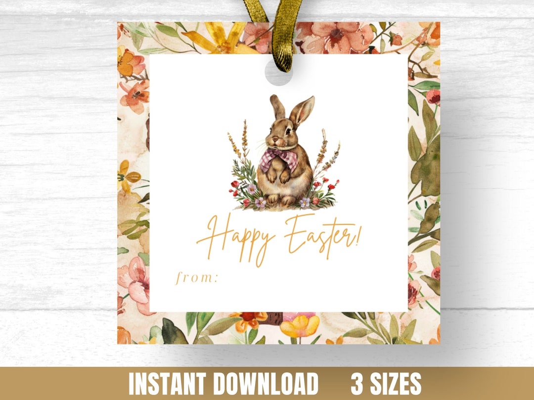 Easter Gift Tags for Teachers, Cookie Tags Easter, Easter Treat Tags ...
