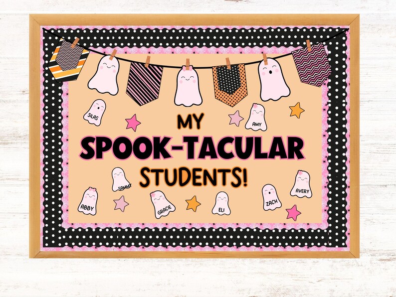 Printable Halloween Bulletin Board Printable Class Decoration Halloween ...