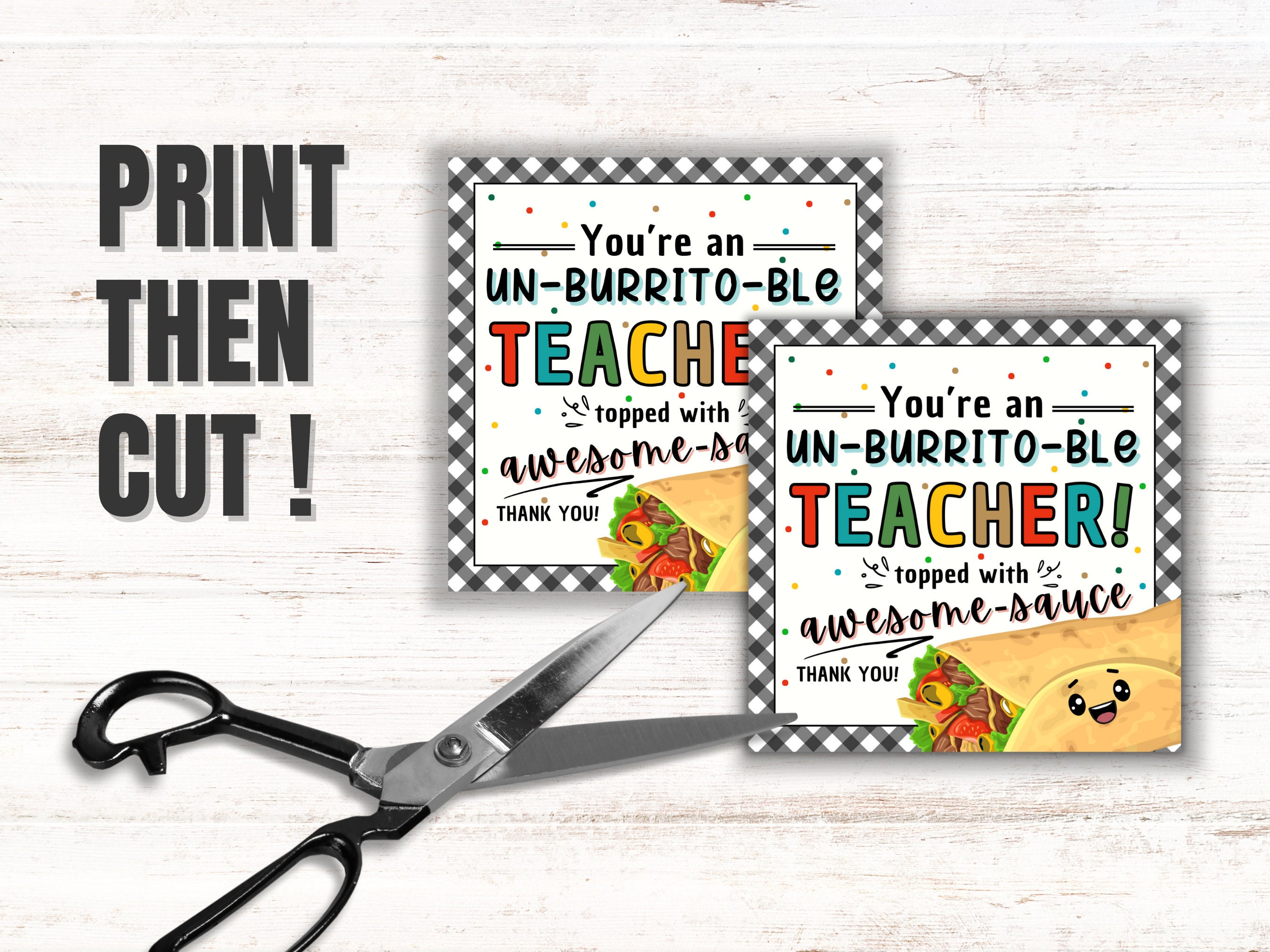 Taco Teacher Appreciation Tag Tacobout Tag Teacher Thanks Appreciation ...