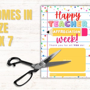 Primary Teacher Appreciation Gift Card Holder, Printable Gift for ...