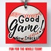 Baseball Game Day Treat Tag Baseball Kids Sports Tag Baseball Team ...