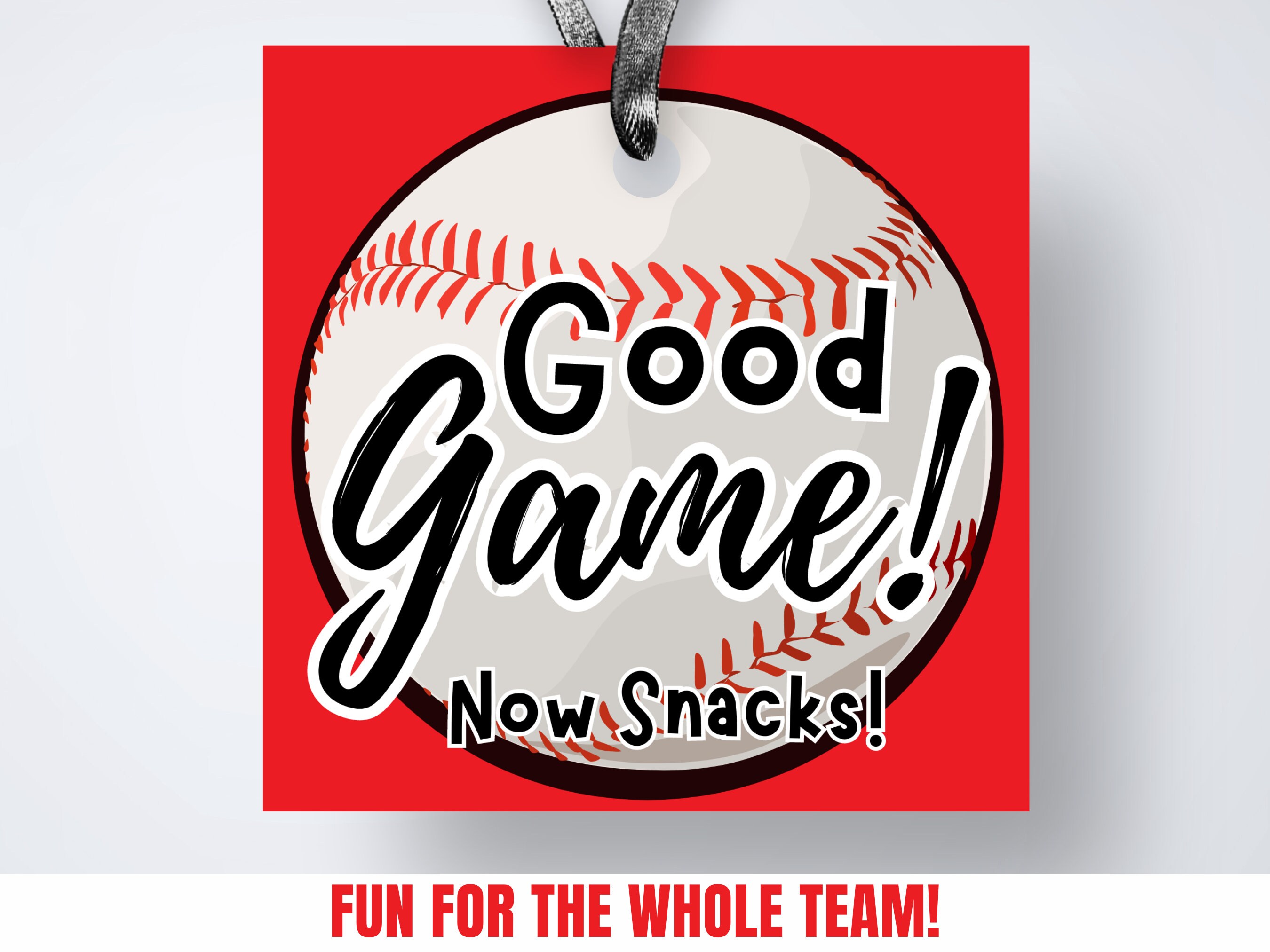 Baseball Game Day Treat Tag Baseball Kids Sports Tag Baseball Team ...