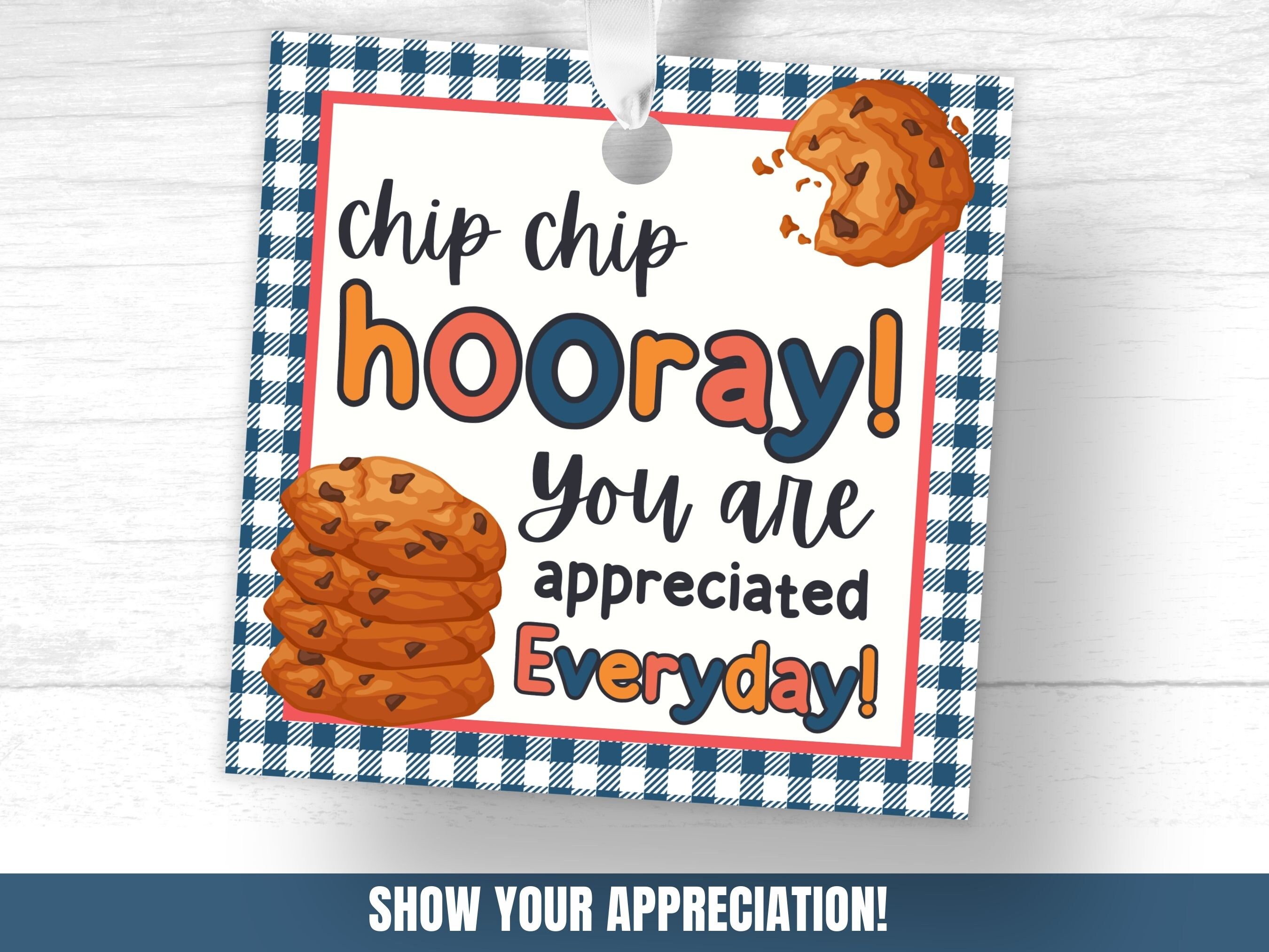 Cookies Teacher Appreciation Tag Employee Appreciation Cookie Thank You ...