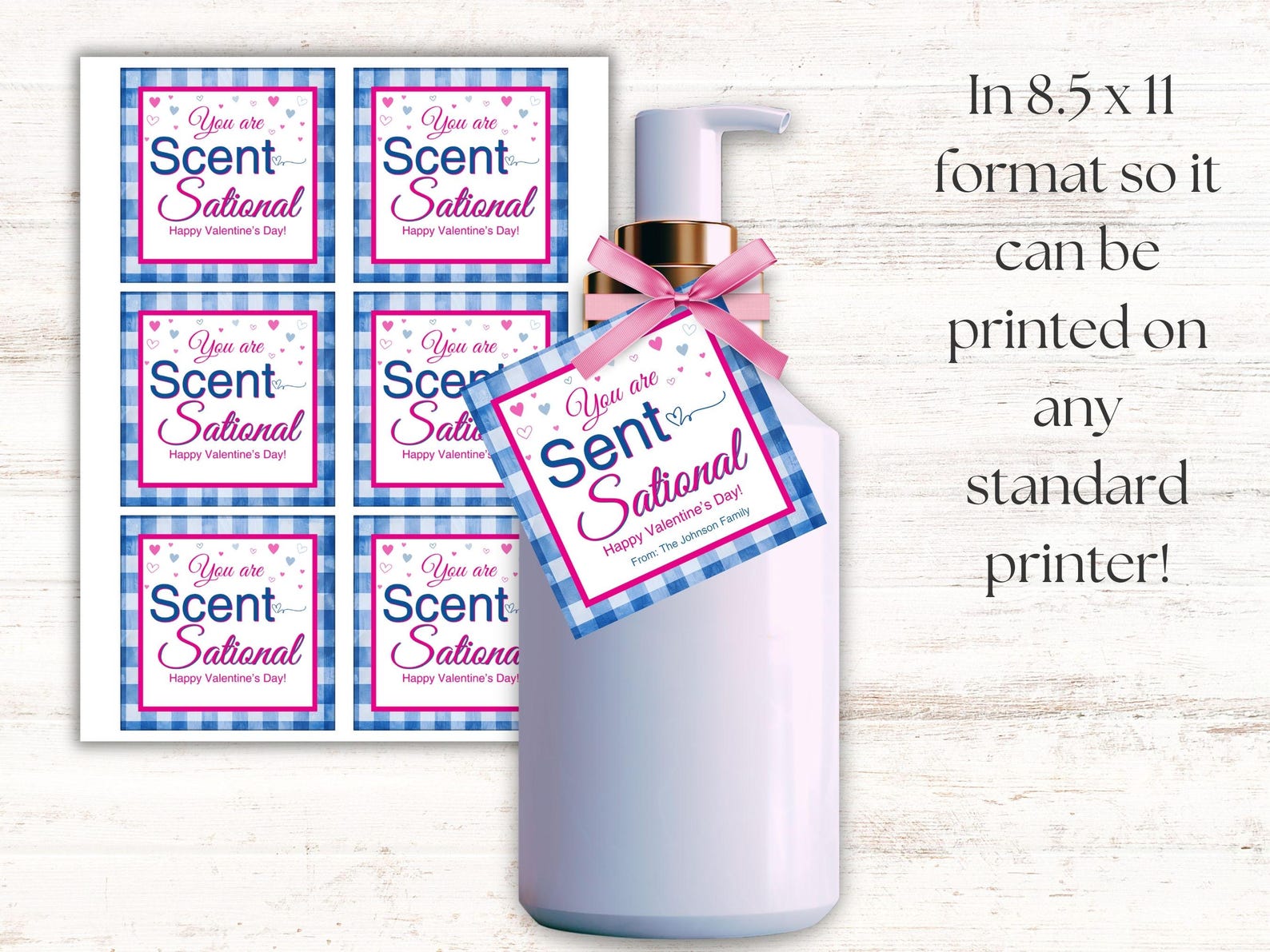 Valentine Tag Bath & Body Work Inspired Scent-sational Gift Tag, Non ...