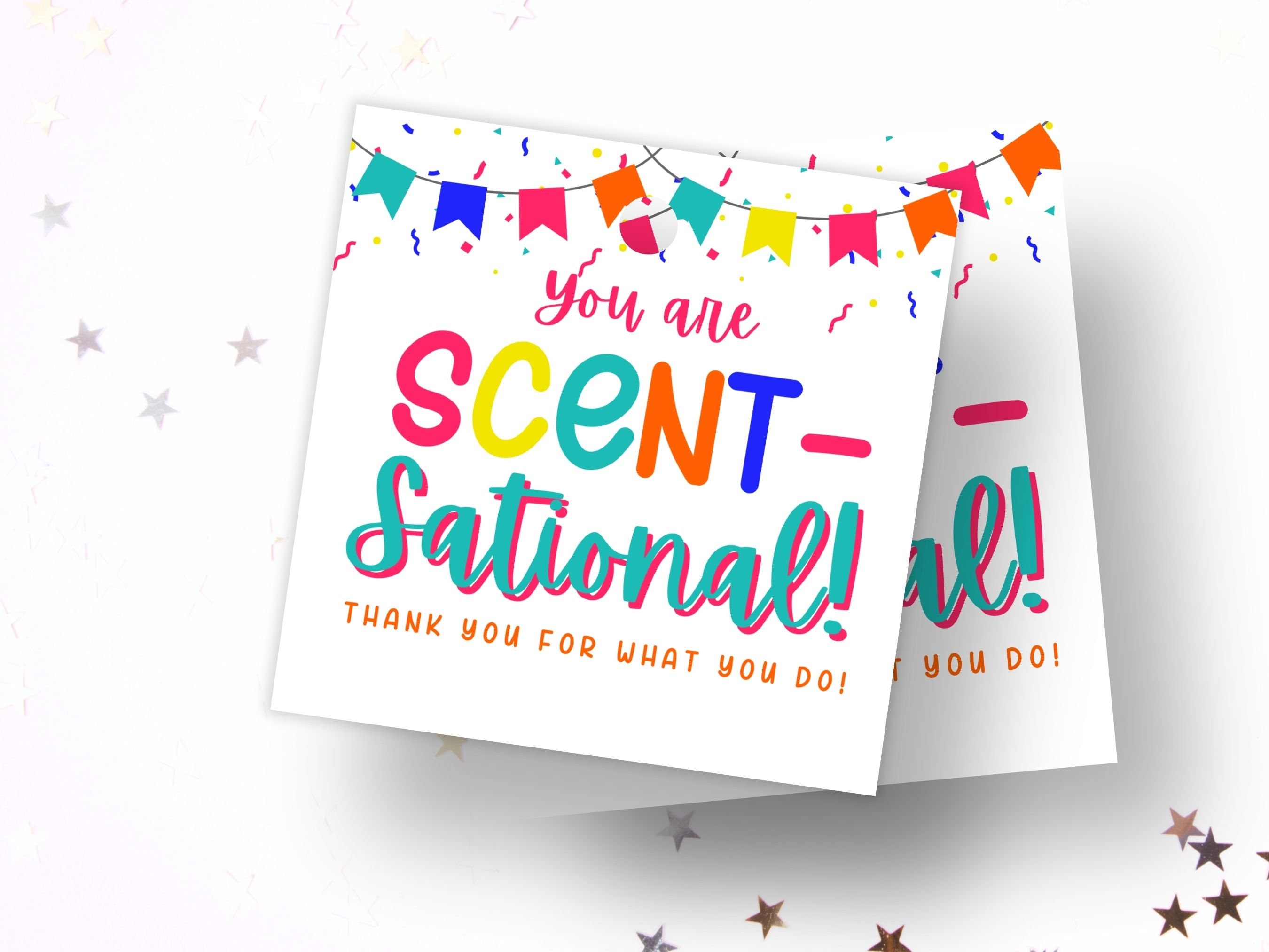 Scent-sational Candle Tag Teacher Appreciation Tag Candle Gift Tag ...