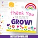 Flower Gift Tag Teacher Appreciation Thank You Tag Preschool Teacher ...
