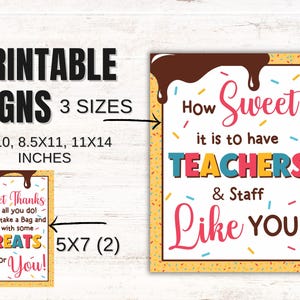 Sweets for Teachers Candy Buffet School PTO PTA Theme Teacher Candy ...