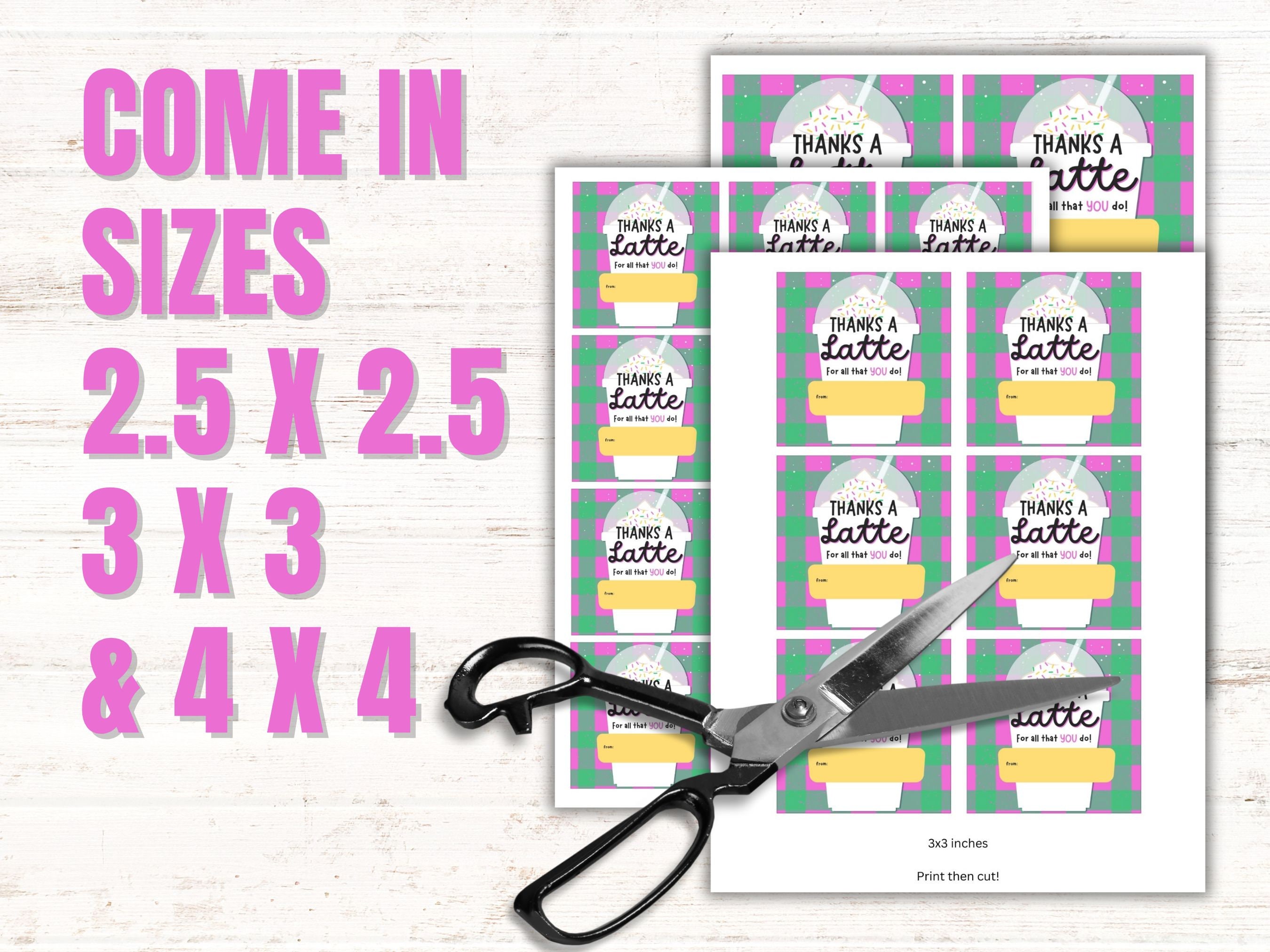 Drink Tags Teacher Appreciation, Teacher Appreciation Coffee Gift Tag ...