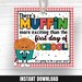 First Day of School Gift Tags for Students Snack Tag Classroom Back to ...
