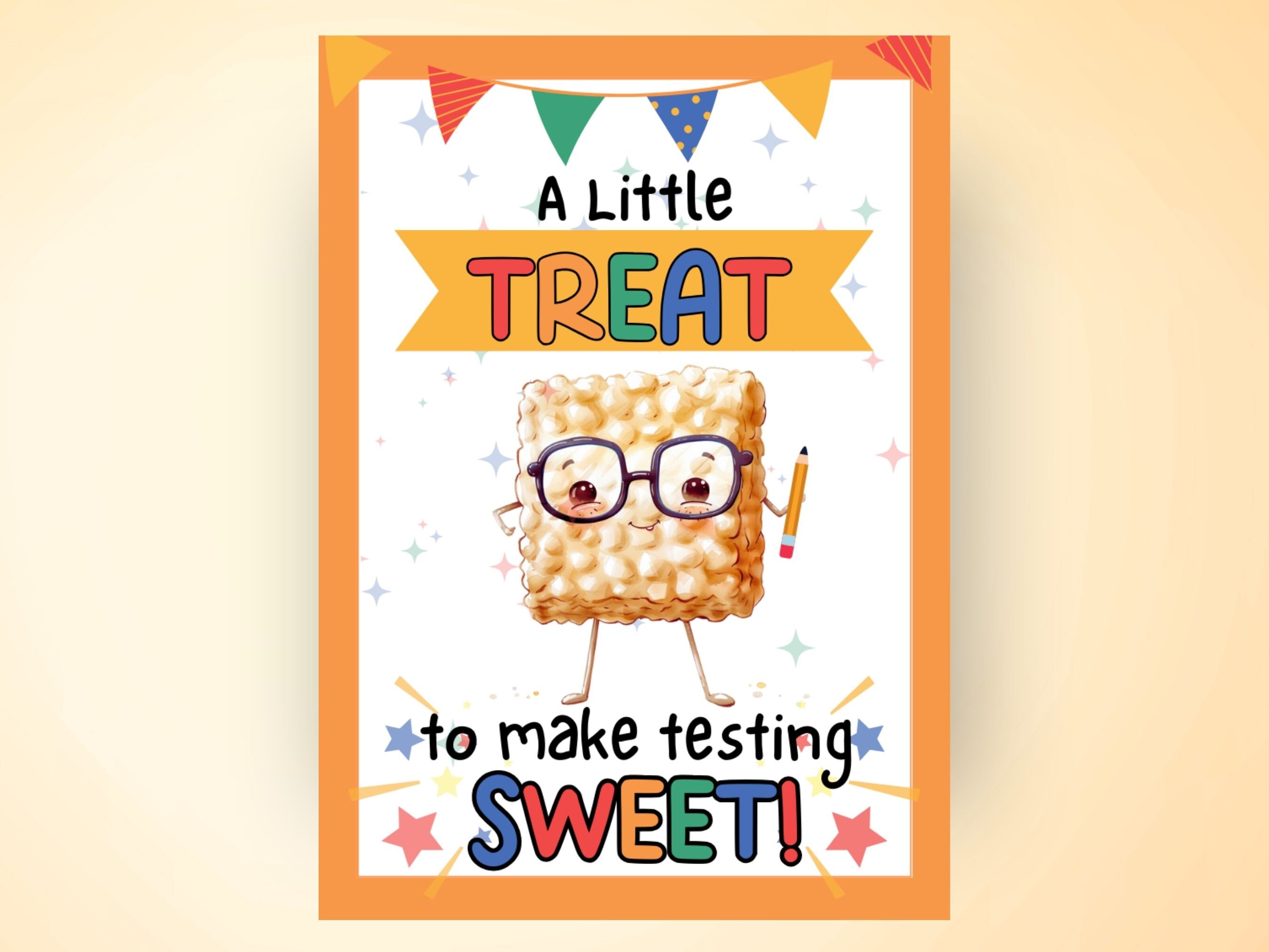 Testing Tags Student Encouragement Testing Card Classroom Testing Treat ...