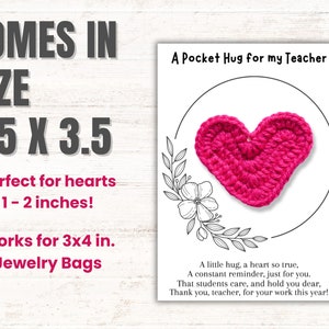 Printable Pocket Hug Card for Teacher Pocket Hugs Card Template Pocket ...