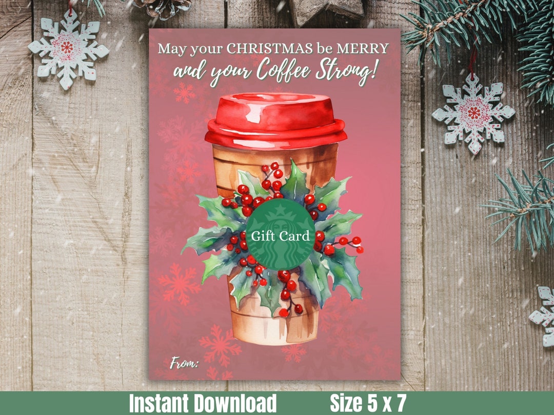 Coffee Gift Card Holder, Christmas Gift Card Holder, Gift Card Holder ...