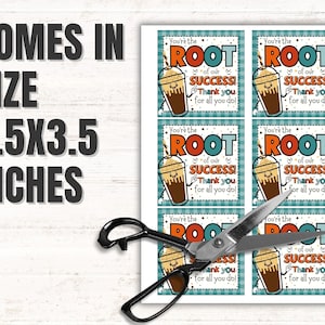 Employee Rootbeer Appreciation Tags Teacher Appreciation Rootbeer Gift ...