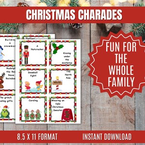 Christmas Family Game Charades, Christmas Family Fun, Christmas Games ...