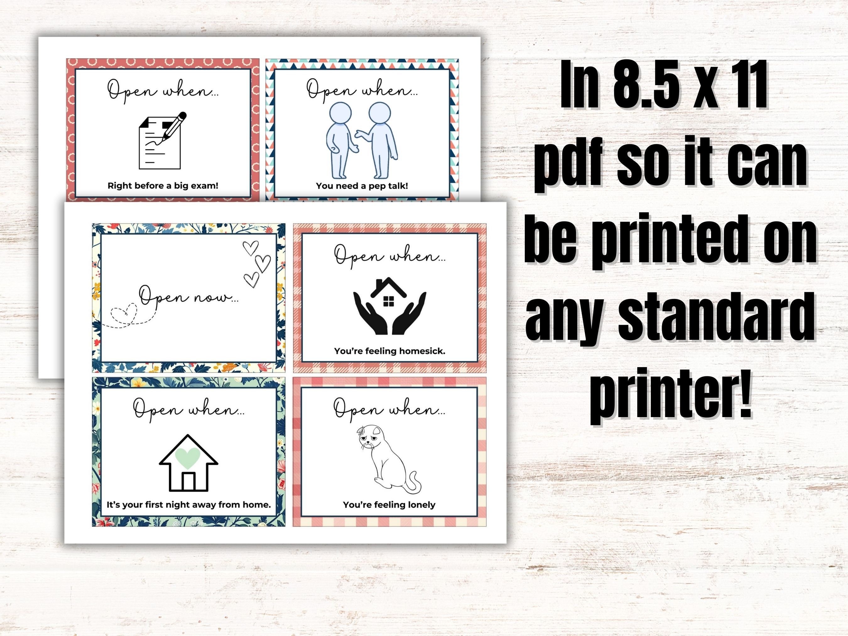 Open When Envelopes College Open When Cards Open When Letters College ...