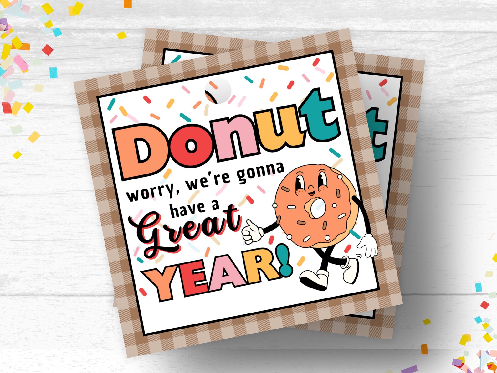Back to School Donut Tag Printable 1st Day of School Tag Donut Worry ...