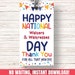 National Waiters and Waitresses Day Gift Tag Printable Thank You Tag ...