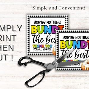 Bundt Cake Teacher Appreciation Tag Printable – Teacher Appreciation ...