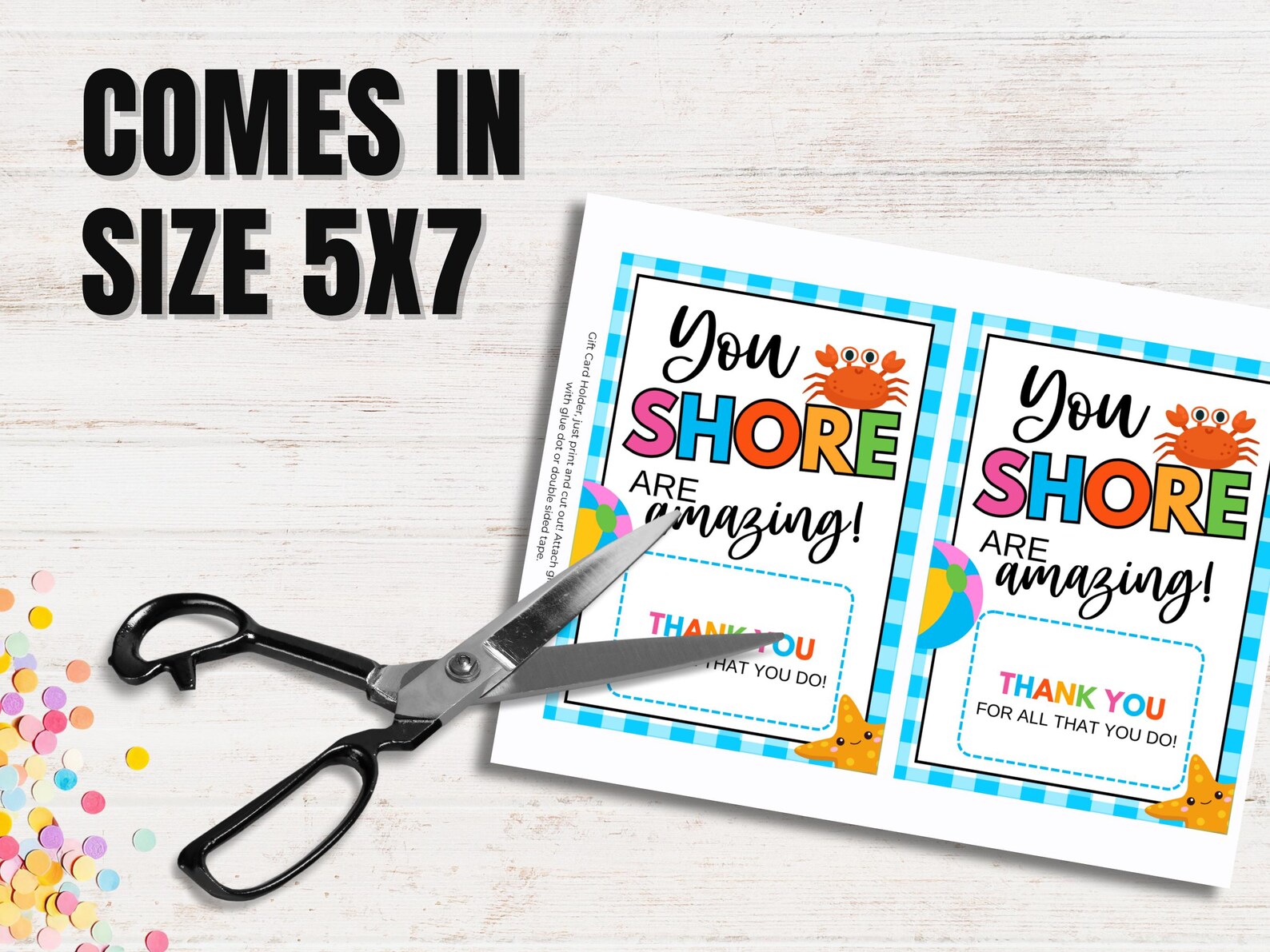 Summer Teacher Gift Card Holder Beach Themed Teacher Appreciation Gift ...