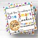 One Smart Cookie Tag Summer Teacher Appreciation Cookie Gift Tag ...
