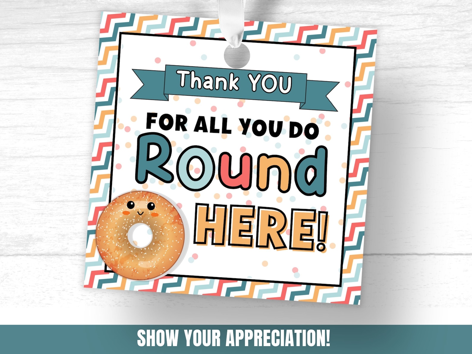 Employee Bagels Appreciation Employee Appreciation Teacher Bagel ...