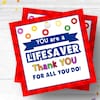 Lifesaver Teacher Appreciation Tag Printable Candy Employee ...