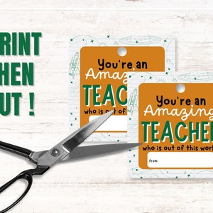 Teacher Appreciation Gift Tags Printable, Teacher Thank You Cookie Tag ...