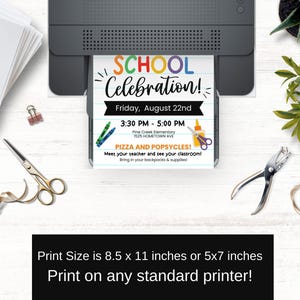 Editable Back-to-school Flyer Canva Template for Schools & Teachers ...