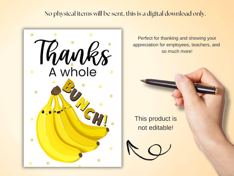 Printable Thank You Card for Teacher Co-worker Thank You Card Employee ...