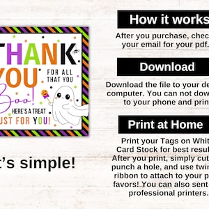 Employee Halloween Tag Teacher Appreciation Candy Tags Halloween Tags ...