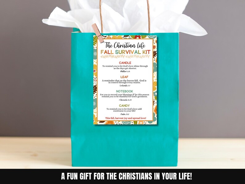 God's Survival Kit Christian Teacher Appreciation Church Volunteers ...